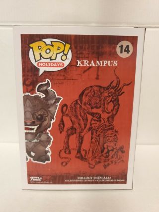Funko POP Holidays 14 KRAMPUS Hot Topic Flocked Chase Limited Edition ...