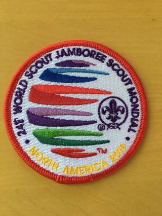 2019 World Scout Jamboree Participants Patch 3” Red Border | #3046781