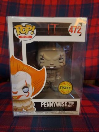 Funko Pop Movies IT Pennywise With Boat 472 Vinyl Figure NO Box | #26388812