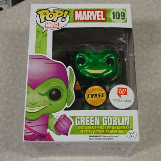 FUNKO POP MARVEL: GREEN GOBLIN (METALLIC) 109 CHASE WALGREENS EXCLUSIVE ...