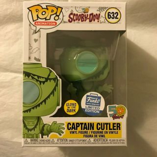 Funko Pop Scooby Doo GITD GLOW In The Dark Captain Cutler 632 In Hand ...