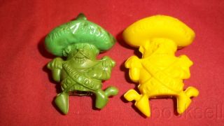 & VINTAGE 1968 RUBBER FRITO LAY " FRITO BANDITO " PENCIL TOPPERS | #3470470