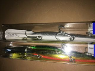 TWO Vtg NOS Pre - Rapala Storm Big Mac Fishing Lure 7. 25 " // DR3 ...