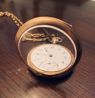 Antique C. 1899 Waltham Pocket Watch Warranted Crescent 25 Years Case ...