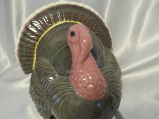 Vintage Atlantic Mold Thanksgiving Centerpiece Ceramic Turkey Cookie ...