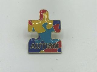 AUTISM Puzzle Piece Awareness Lapel Pin A4 | #18993007