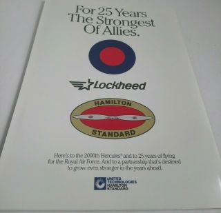 Royal Air Force Hercules C 130 First 25 Years Souvenir Brochure RAF ...