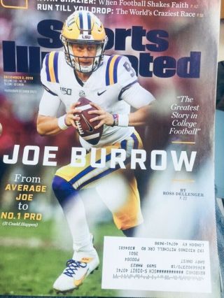 Joe Burrow LSU Tigers December 2019 Sports Illustrated Newsstand No ...