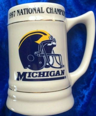 1997 University Of Michigan Wolverines National Champion Mini Logo ...