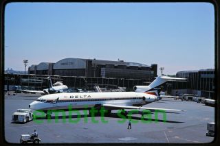 Slide, Delta Air Lines Boeing 727 - 232 (N489DA) At Boston, 1977 ...