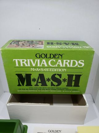 Vintage 1984 Golden Trivia Cards MASH Edition Trivia Game Complete 216 ...