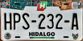HIDALGO MEXICO License Plate Expired Graphic Background PACHUCA | #28084602