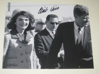 CLINT HILL Signed JFK ASSASINATION SECRET SERVICE 8x10 Photo AUTOGRAPH ...