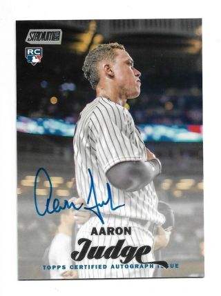 2017 Stadium Club Aaron Judge Autograph Rc PSA 10 Gem AJE | #56010694