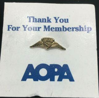 2 AOPA VINTAGE AIRCRAFT OWNERS PILOTS ASSOCIATION, WINGS LAPEL PINS ...