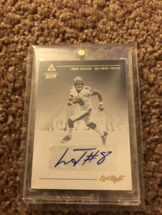 2019 Luminance Spotlight Signatures Lamar Jackson Auto /25 Ravens ...