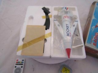 1970 ' S USAF ROCKET SOLID STATE RADIO WITH STAND | #17823623