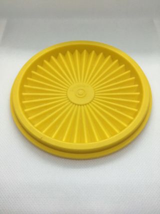 VINTAGE TUPPERWARE 812 Yellow Servalier REPLACEMENT Lid Seal 5” ROUND ...