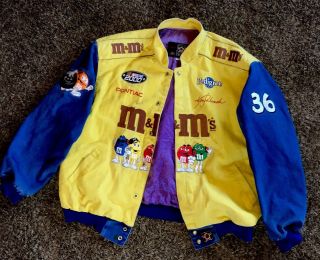 Nascar 2000 Mens 3XL Ken Schrader Vintage Racing Jacket M&m Pontiac ...